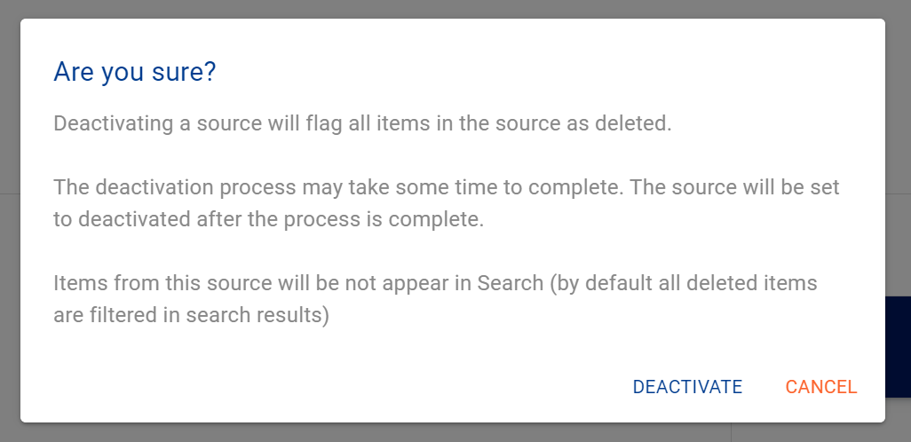 How to disconnect and reactivate a source
