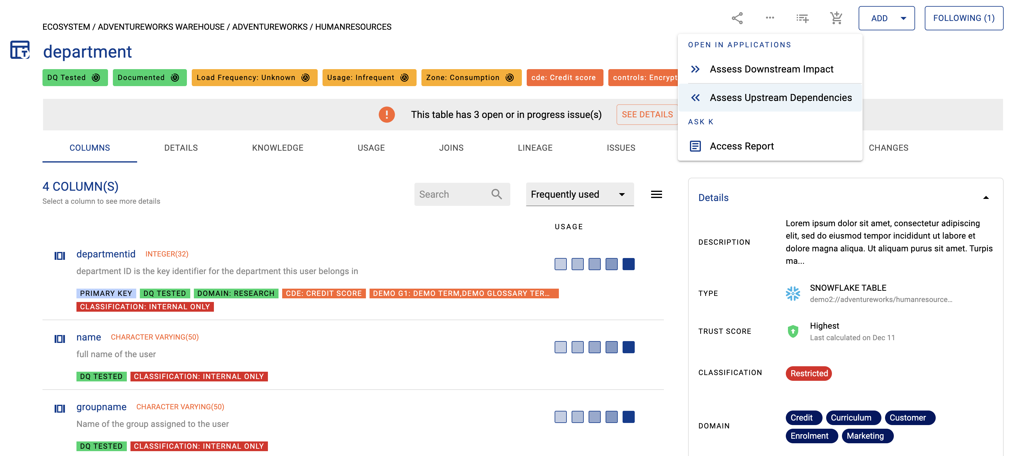 Dependency Assessment